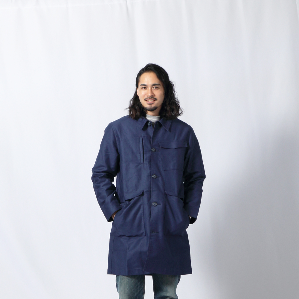 Engineer Coat Moleskin (Navy) | 道田又一商店
